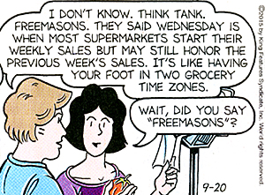 Masonic references in comics